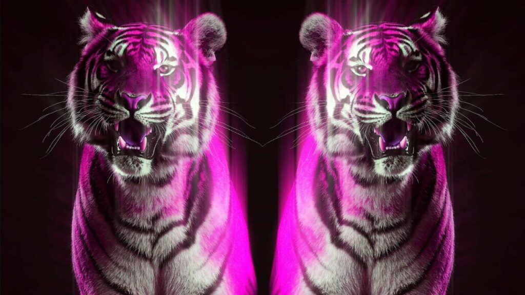 Tiger Roar – AI VJ Loops Pack N23 | VJ Loops AI